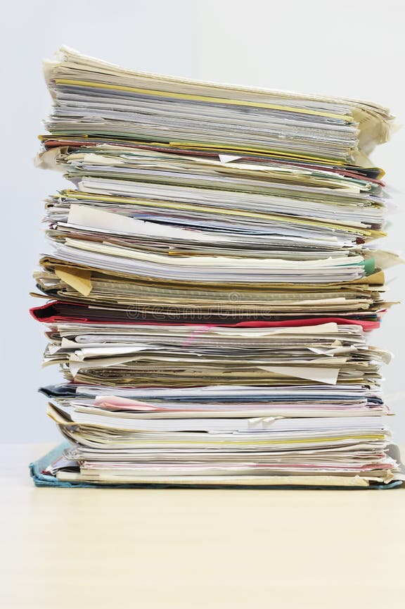 Stack of File Folders stock photo. Image of organization - 29656890