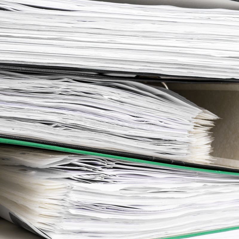 Stack of file folders stock image. Image of annual, expensive - 50267401