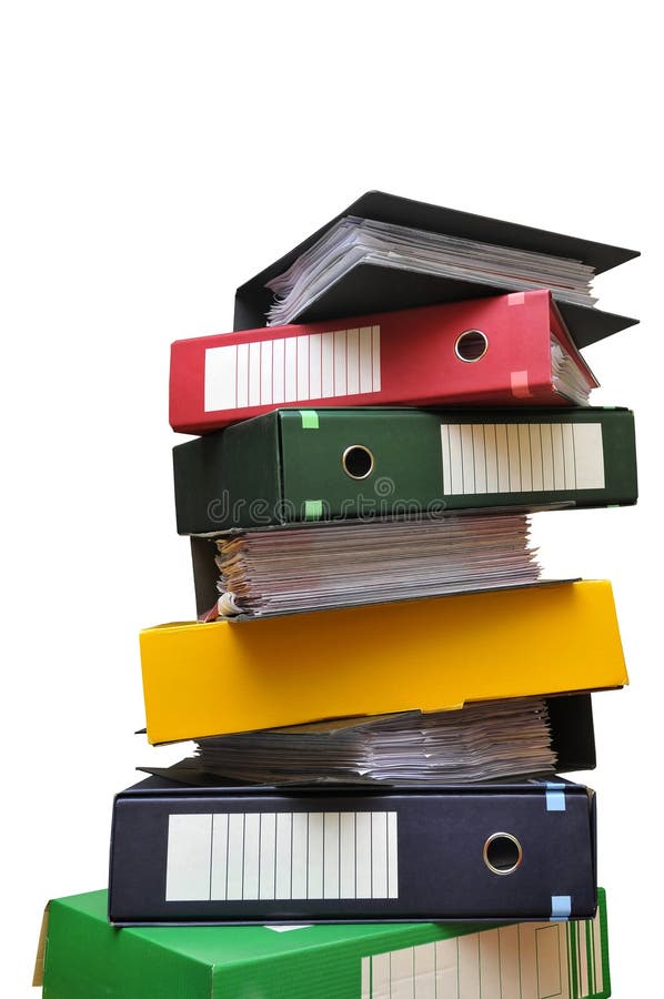 Stack of files stock image. Image of file, finance, data - 13295225