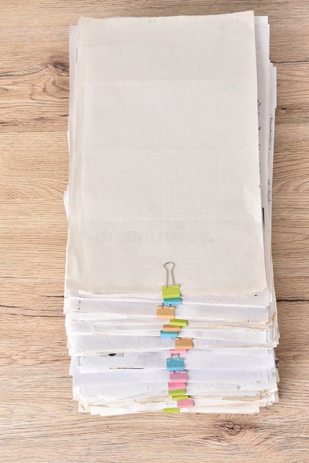 Stack of Files stock image. Image of archive, isolated - 8364903