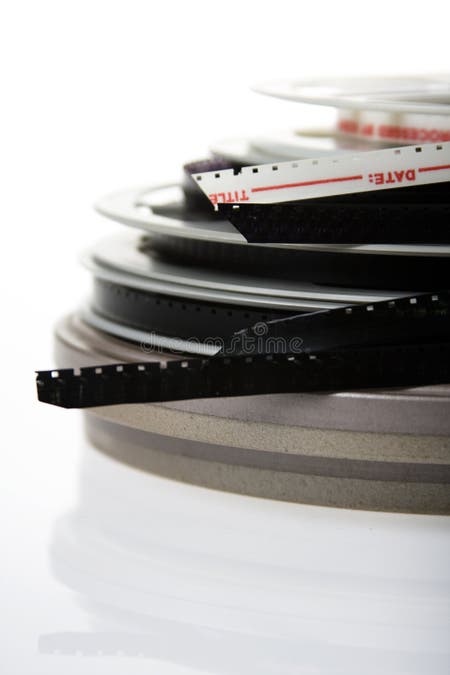 Stack of film reels stock photo. Image of stack, industry - 11158952