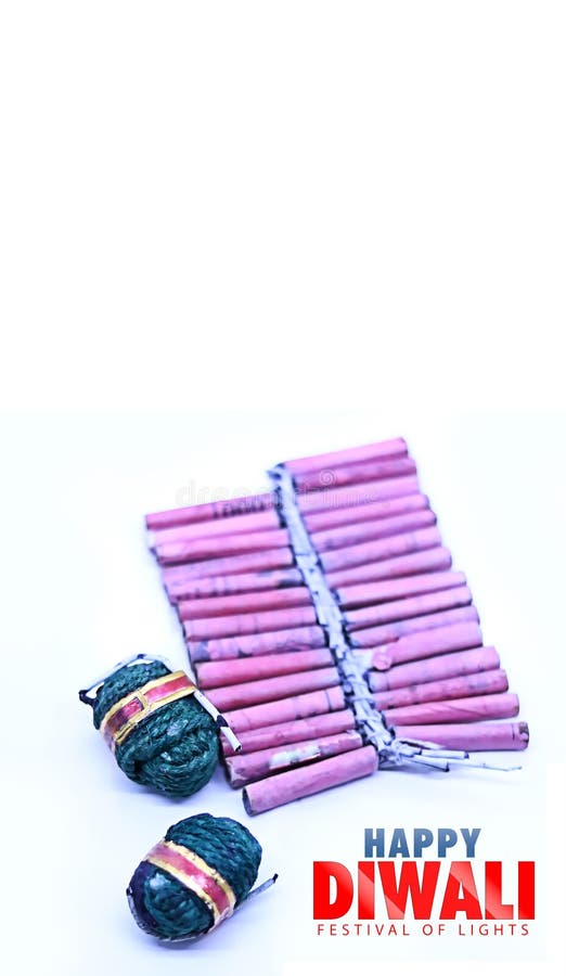 Stack of Fire Crackers for Diwali Festival Celebration Stock Image ...