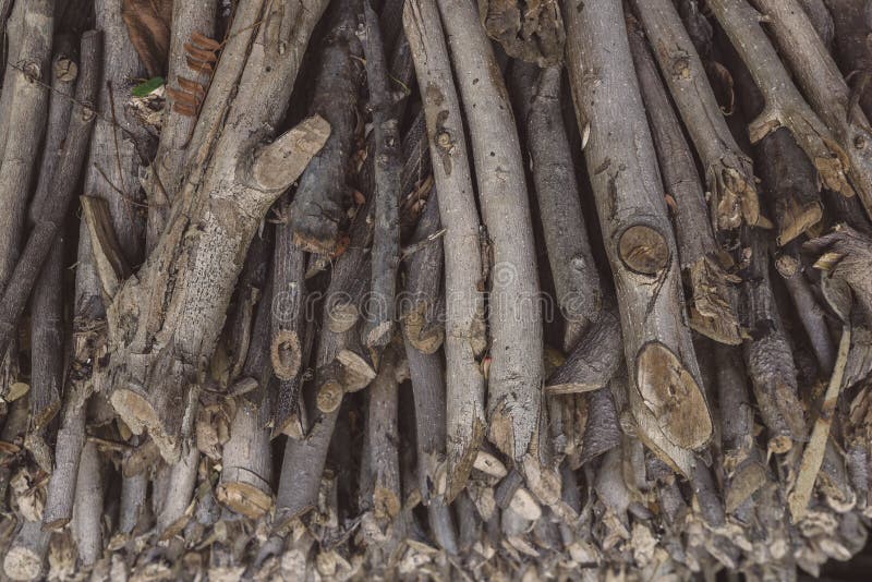 Stack of fire wood stock image. Image of carving, barking - 91115241