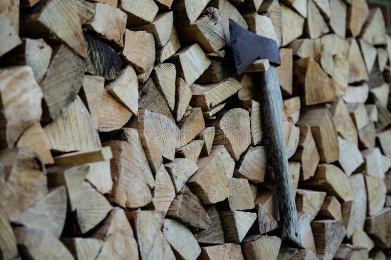 Stack of firewood stock photo. Image of oven, cloven - 335557492