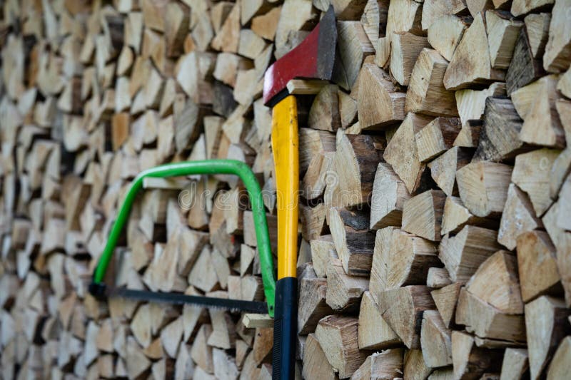 Stack of firewood stock image. Image of romantic, pile - 335557475