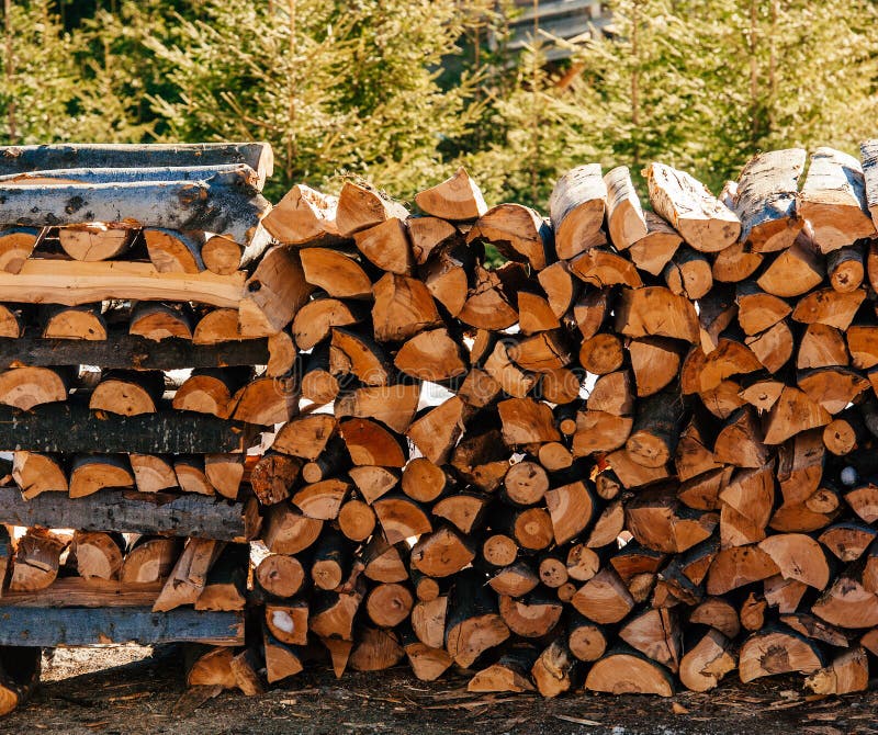 Stack of firewood stock photo. Image of natural, hardwood - 36473982