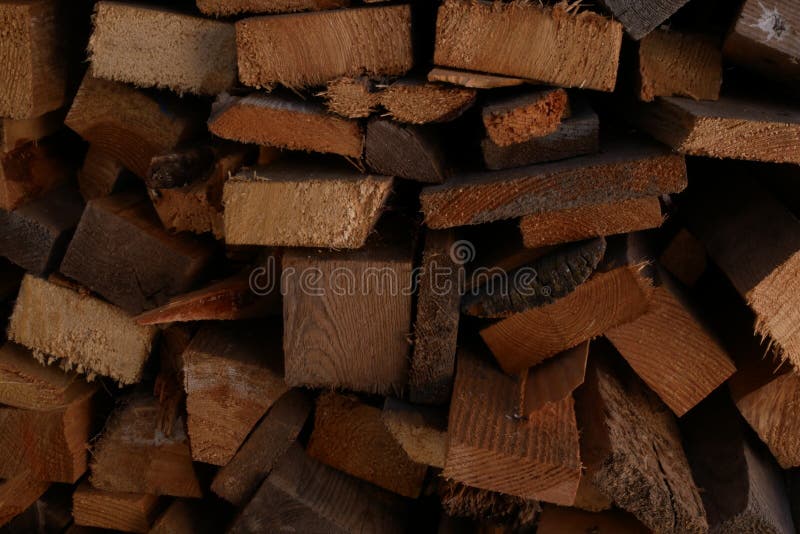 A Stack of Firewood in the Woodshed Stock Photo - Image of industry ...
