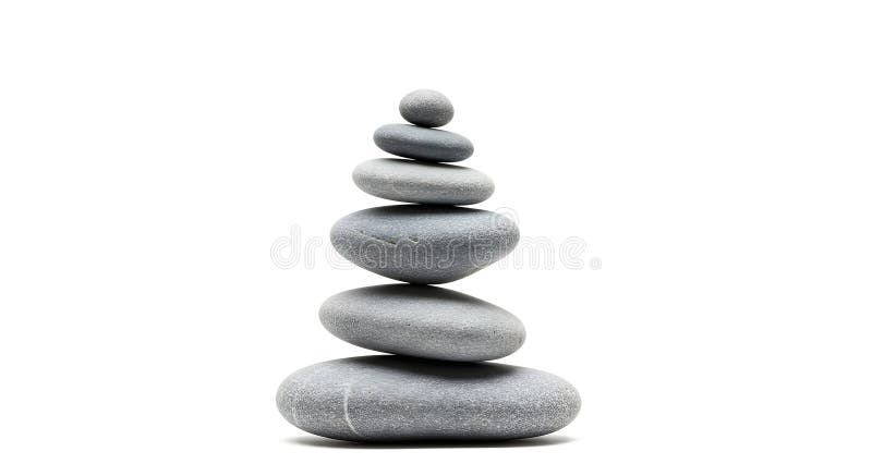 Balanced Grey Stones stock illustration. Illustration of composure ...