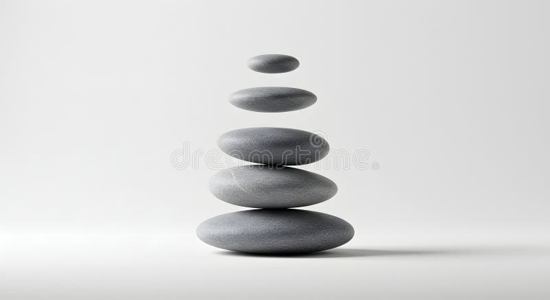 Balanced Grey Stones stock illustration. Illustration of balance ...