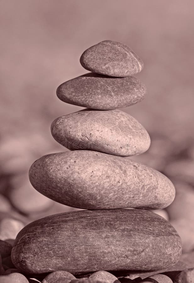 Stack of five stones stock image. Image of meditation - 34797267