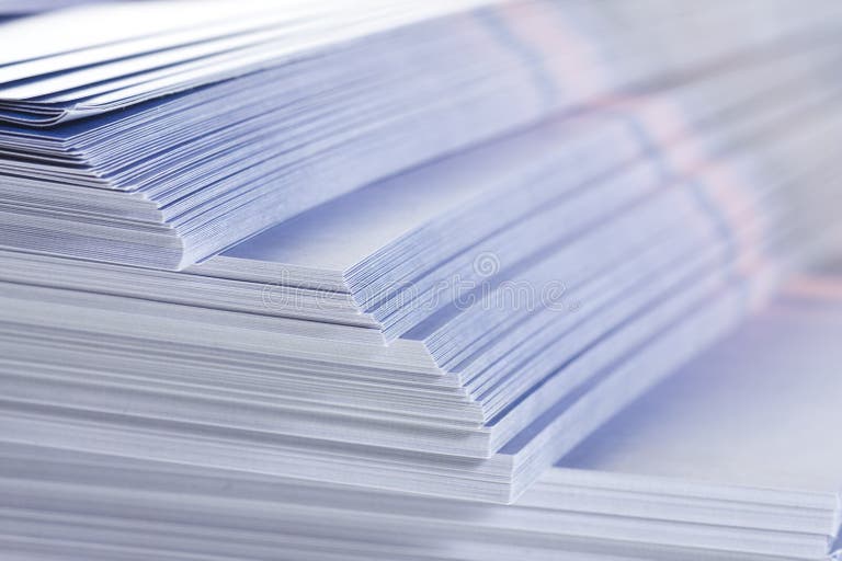 Stack of flyers stock image. Image of staples, materials - 14133543