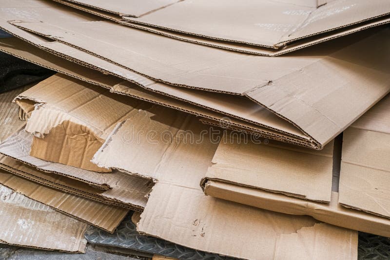Stack of Folded Carton Box Boards Stock Image - Image of package, card ...