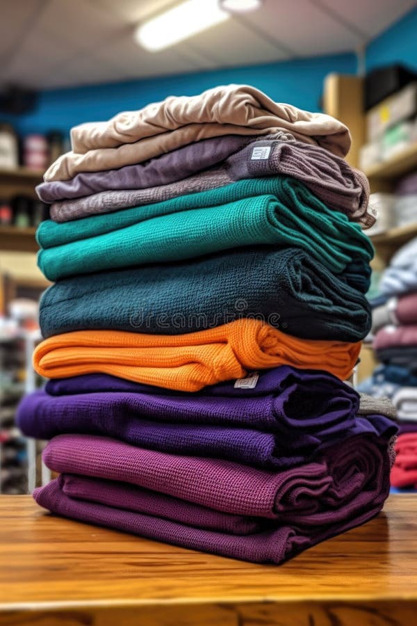 Stack Folded Clothing Stock Illustrations – 939 Stack Folded Clothing ...