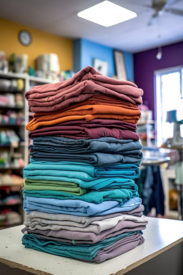 Stack Folded Clothing Stock Illustrations – 1,667 Stack Folded Clothing ...