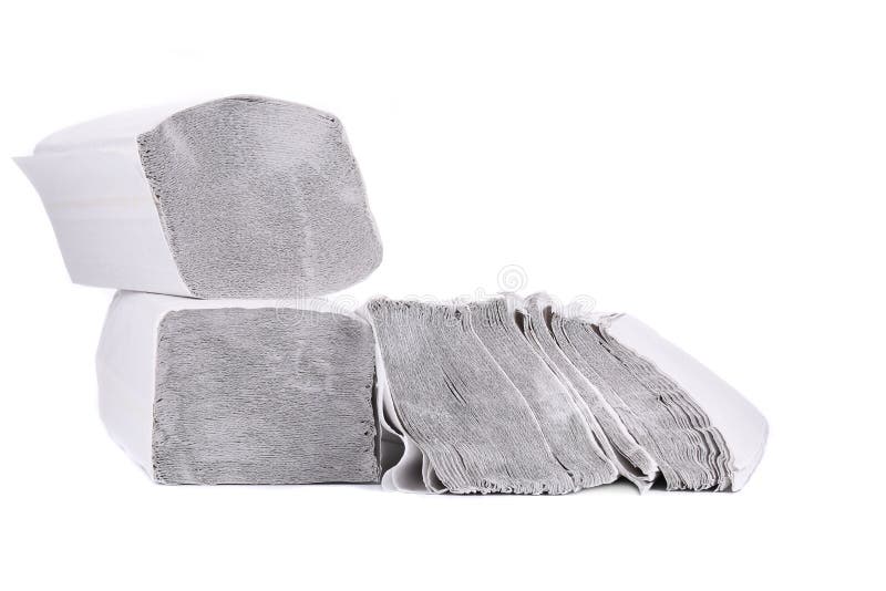 Stack of Folded Disposable Papers. Stock Photo - Image of cutout, soft ...