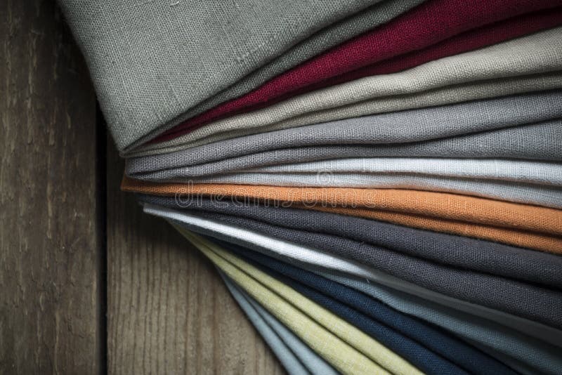 Stack of Folded Fabric stock photo. Image of stacking - 70266218