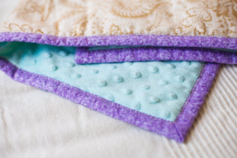 Stack of Folded Handmade Patchwork Blankets Stock Photo - Image of ...