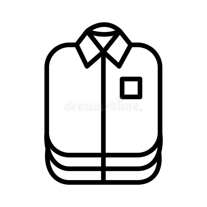 Stack of Folded Shirts Icon Set. Laundry Clothing Order Vector Symbol ...