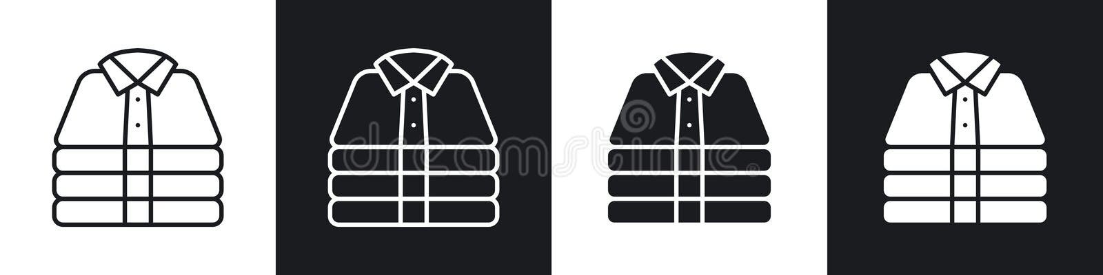Stack Folded Shirt Icon Stock Illustrations – 234 Stack Folded Shirt ...