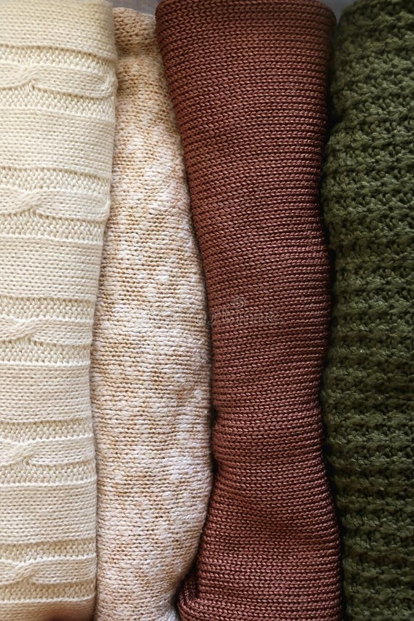 Folded Sweaters stock photo. Image of garment, fashion - 214120982
