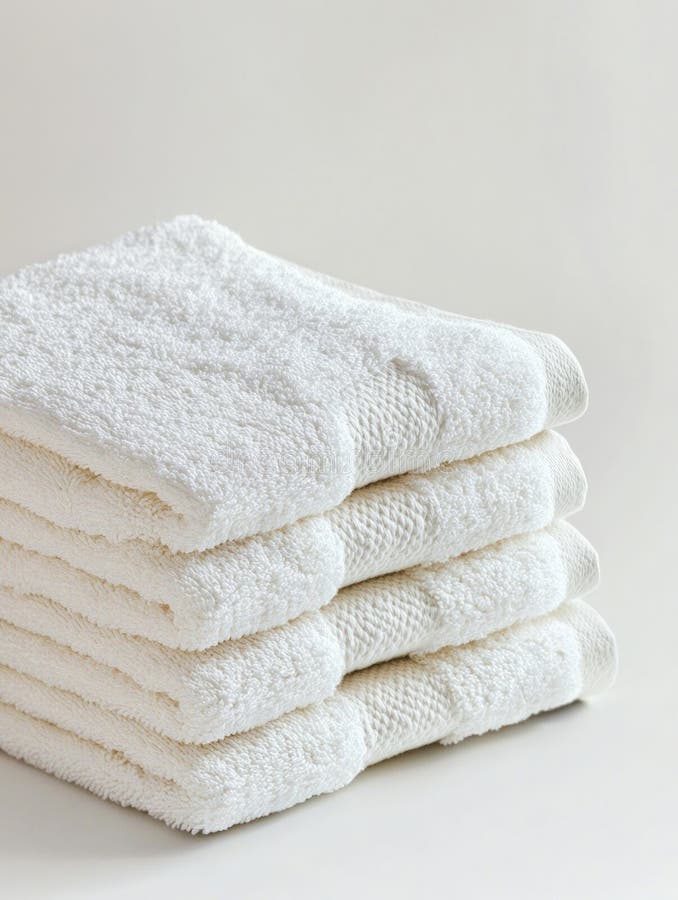 Stack of Folded Towels stock image. Image of clean, stack - 363454347