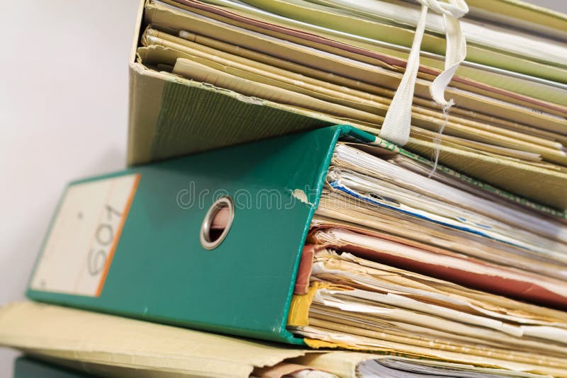 Stack of Folders with Archival Documents Stock Photo - Image of ... Stack of Folders with Archival Documents Stock Photo - Image of ...
