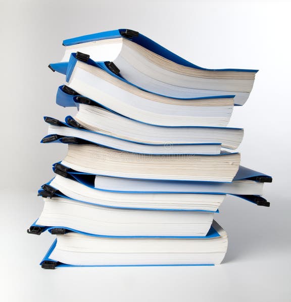 Stack of folders stock image. Image of blue, concept - 32056581