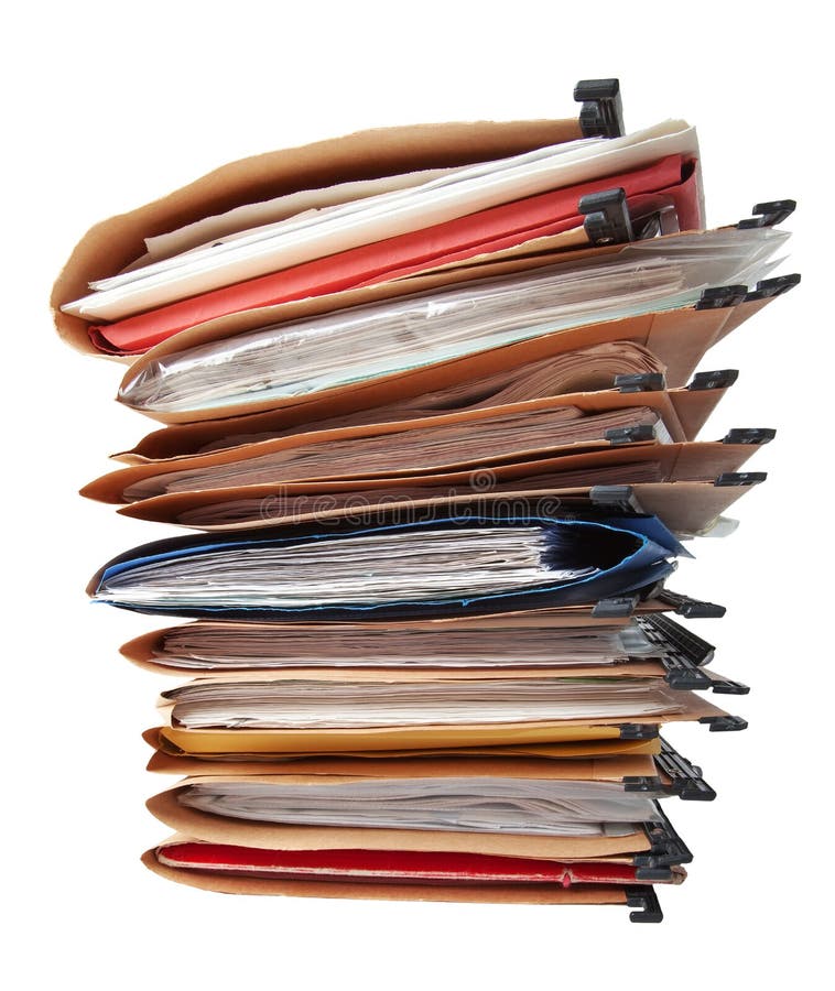 Stack of folders stock photo. Image of dossier, accounts - 32091324