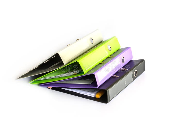 Stack of folders stock photo. Image of folder, order - 44100920