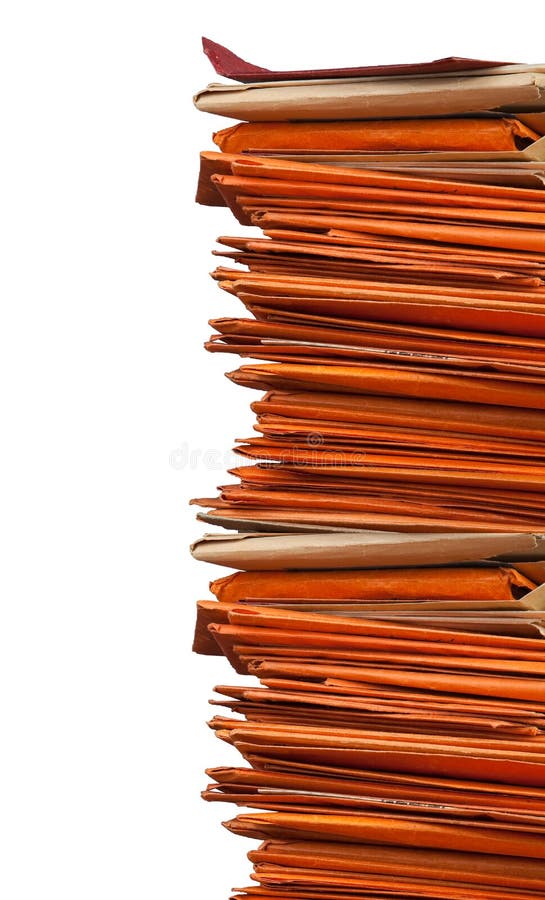 Stack of folders stock image. Image of tower, paper, form - 40353533