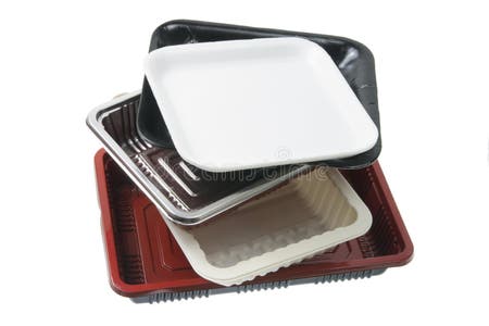 Stack of Food Trays stock image. Image of packs, packaging - 22003439