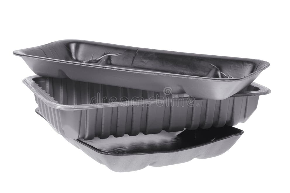 Stack of Food Trays stock image. Image of food, reuse - 24929951