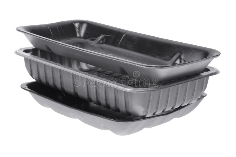 Stack of Food Trays stock image. Image of still, pile - 24929975