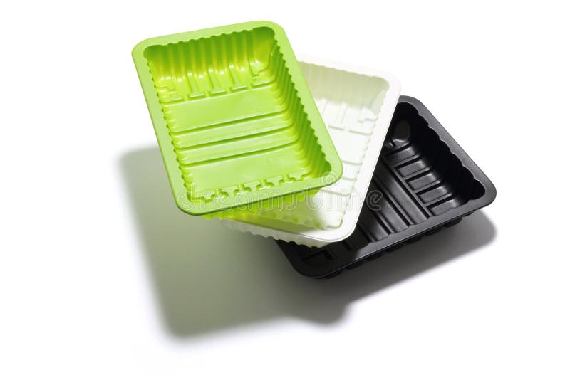 Stack of Food Trays stock photo. Image of boxes, packages - 22003438