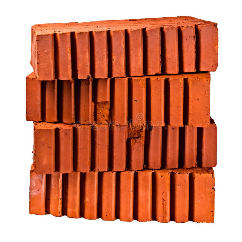 Pile of four bricks stock photo. Image of construction - 50785408