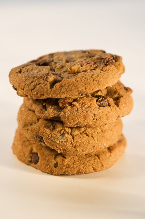 Stack of four cookies stock photo. Image of shot, cookie - 5971568