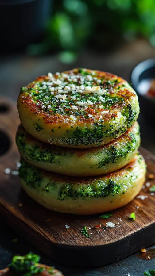 Stack of Four Fried Food Items, Including a Stack of Four Fried ...