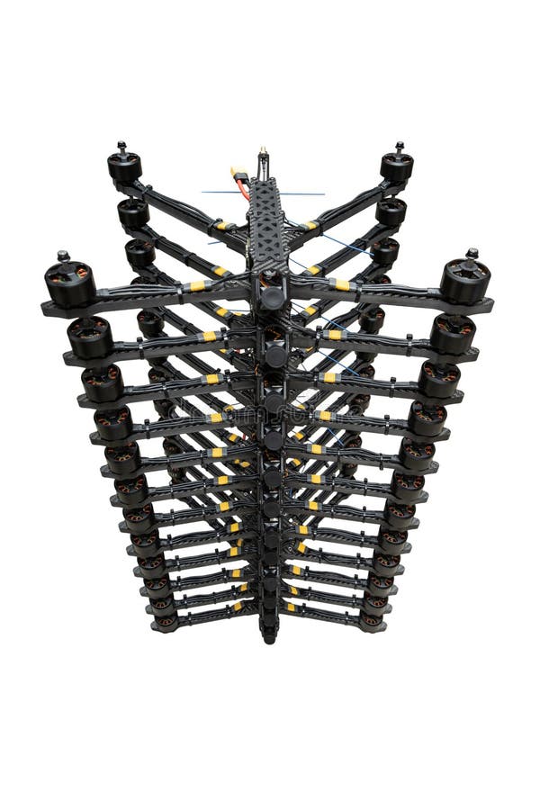 A Stack of Fpv Body Drones with Four Engines and Frontal Cameras. Each ...