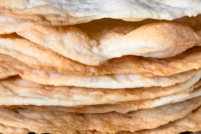 Stack of Fresh Baked Crunchy Cake Layers Stock Photo - Image of home ...