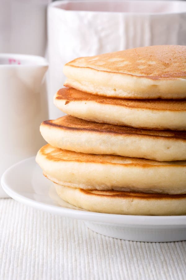 Fresh homemade pancakes stock image. Image of bakery - 138381583
