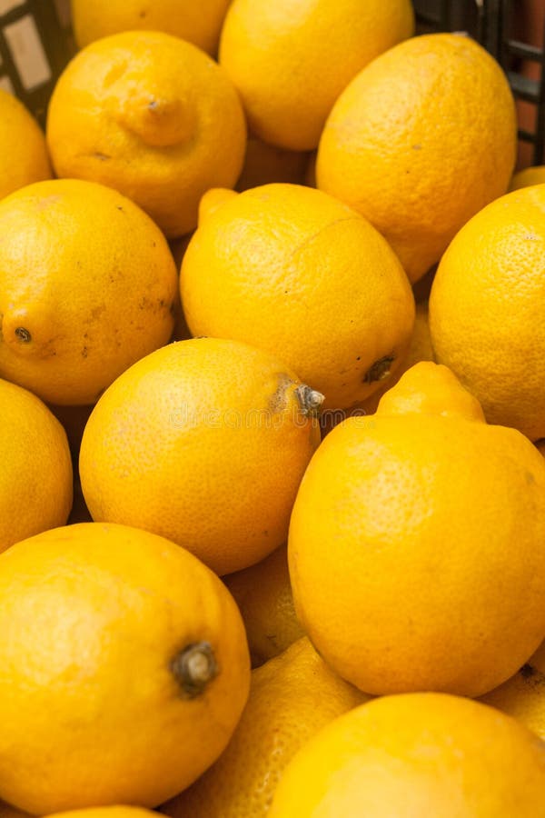 Stack of fresh lemons stock image. Image of sweet, group - 75048087
