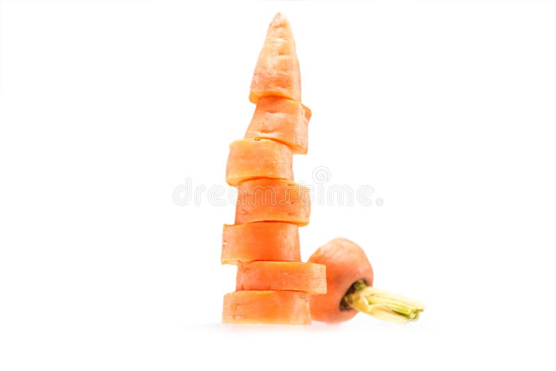 Stack of Fresh Sliced Carrot Stock Photo - Image of ripe, sliced: 106446738