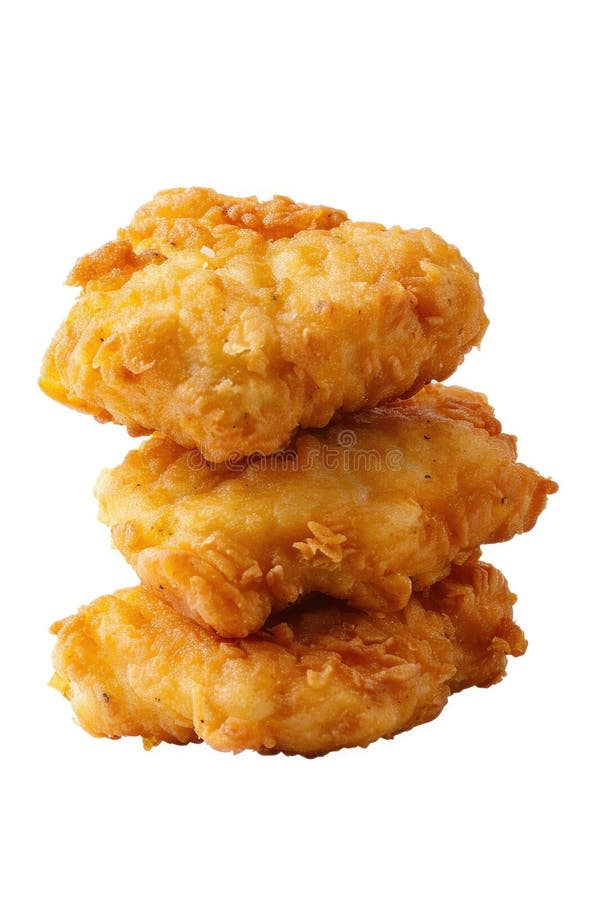 A Stack of Fried Chicken Nuggets. Great for Food Concepts Stock Photo ...