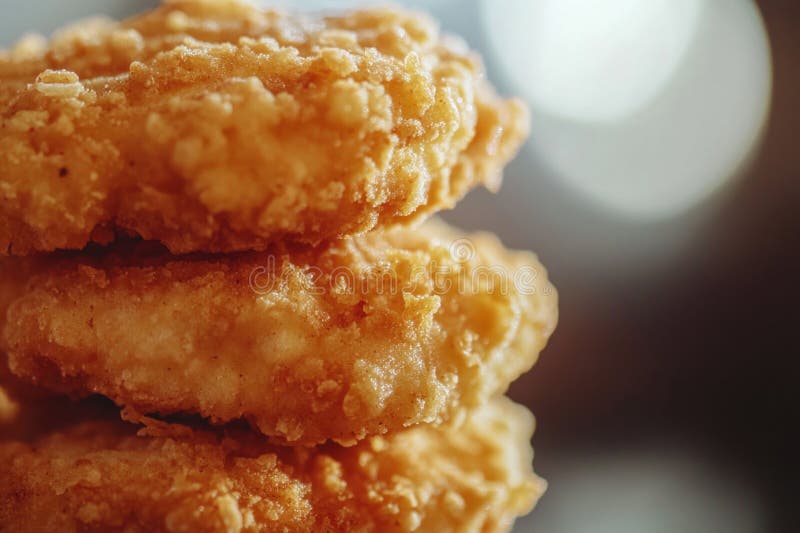A Stack of Fried Foods Sitting on a Table, Perfect for a Snack or Party ...