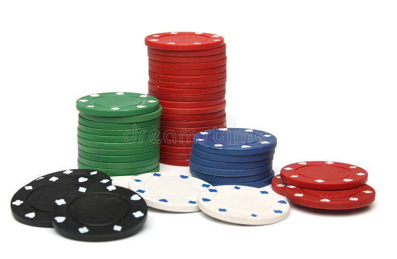 Stack Of Chips On Roulette Table Stock Image - Image of tokens, table ...