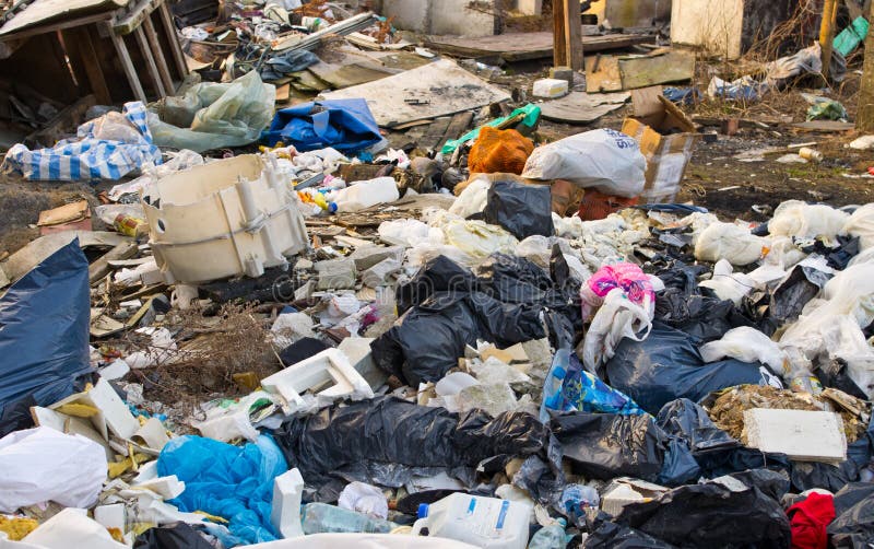 Plastic bag trash stock photo. Image of garbage, tree - 16282408