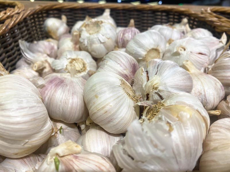 A Stack of Garlic from the Market or Grocery Store Stock Image - Image of fresh, crispy: 351641439