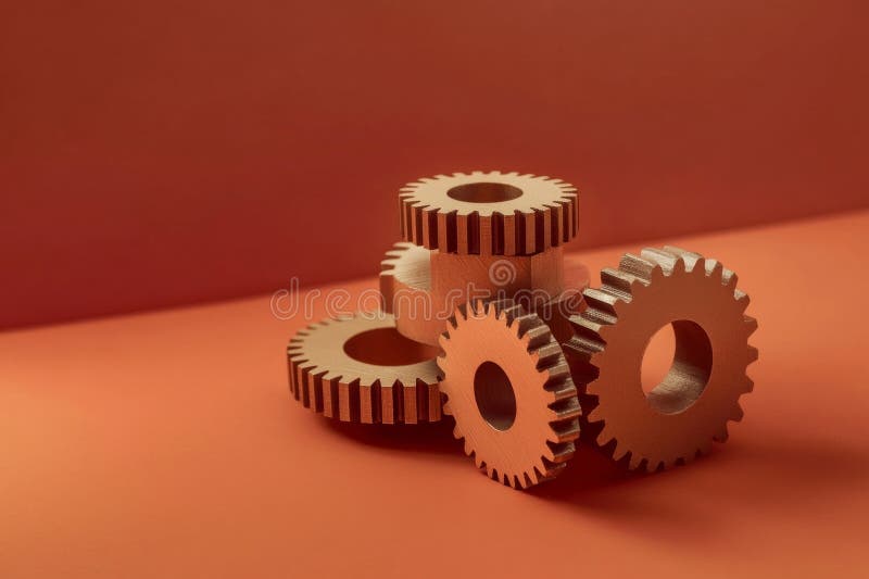 Stack of Gears with One of Them Being Slightly Larger Than the Others ...
