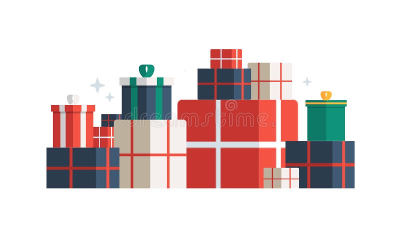 Stack Gift Box Animation. Bright Stack of Gifts in Graphics. 2d Motion ...