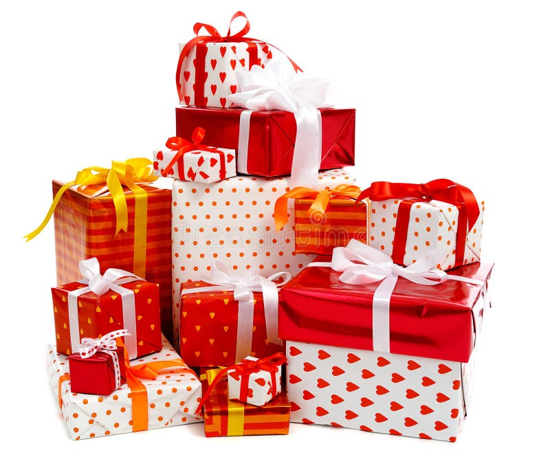 Stack of gift boxes stock photo. Image of present, packet - 20247418